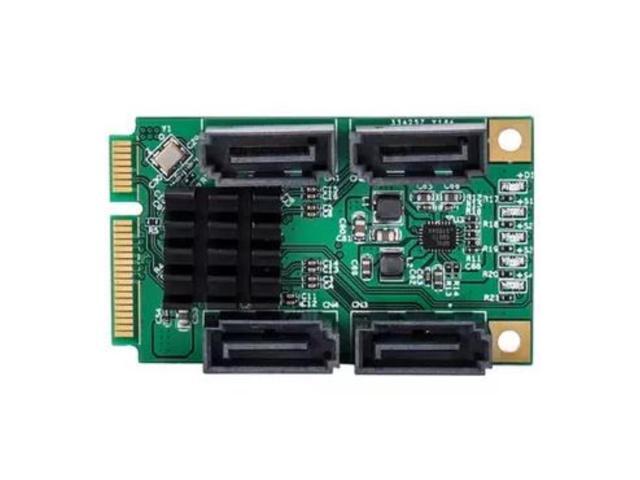 4 Port SATA III 6G Mini PCI Express Marvel 88SE9215 controller Card ...