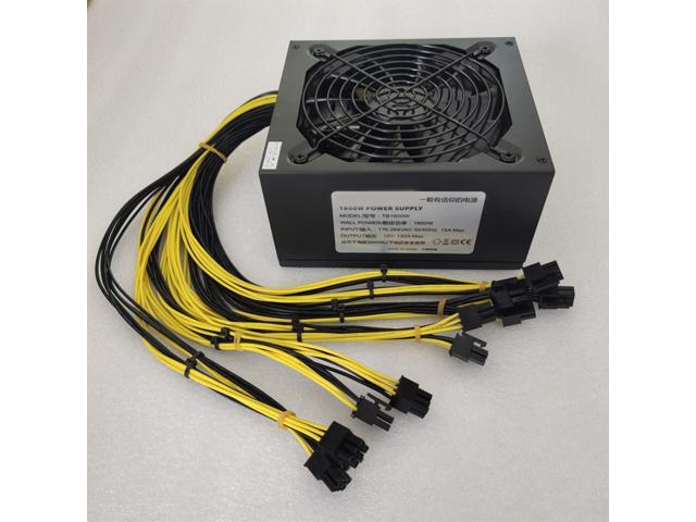 AC176~264V Mute Power Supply PSU for 1800W Gold Power Support 8 ...