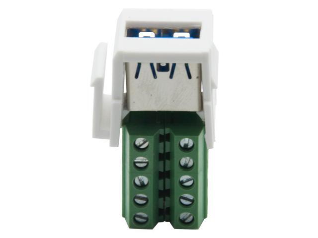keystone USB 3.0 connector with backside screw connection - Newegg.com