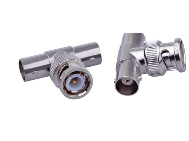(5pieces/lot) Wholesale BNC Male plug to 2 BNC Female Jack Splitter 3 way connector adapter ...