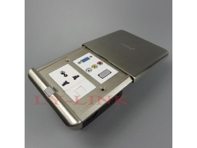 Floor socket with hdmi rj45 VGA 3RCA AV and AC power support design ...