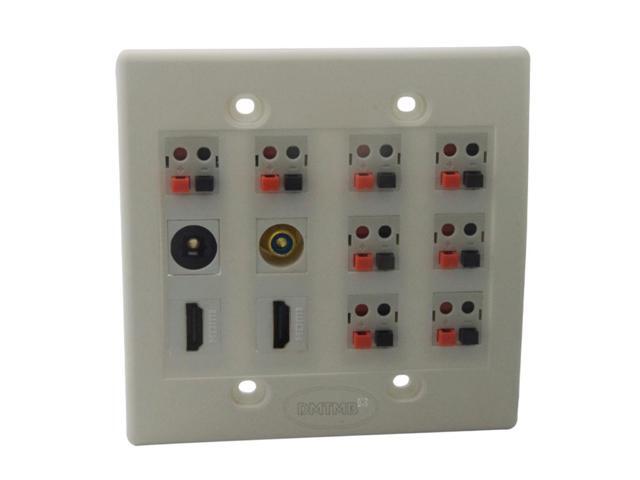 Home Theater 8.1 Surround Sound Speaker sound box Wall Plate with 2 X ...