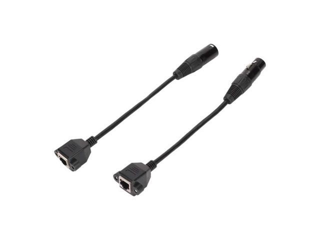 2pcs XLR3 to RJ45 Cable 3pin Plug and Play Female XLR Network Cable for ...