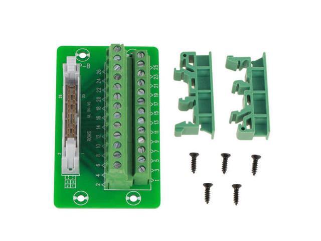 IDC26P DIN Rail 26Pin 5Mm Modul Mount Interface Male Connector Board IDC-26P Adapter dengan ...