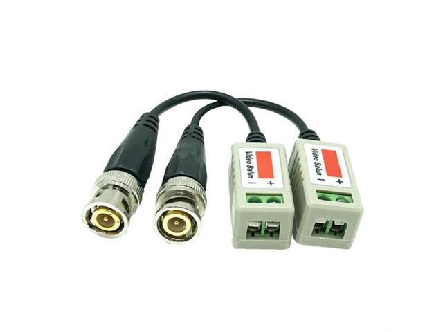 2Pcs (1 Pairs) AHD/CVI/TVI Twisted BNC CCTV Video Balun Passive ...