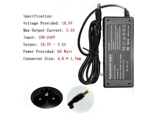 AC Adapter Laptop Charger 18.5V 3.5A 4.8x1.7mm For hp compaq 500 510 ...