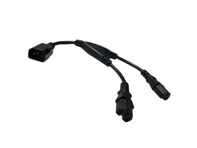 Cabo de extensão de alimentação, cabo de extensão c14 a 2xc15 1 em 2 ...