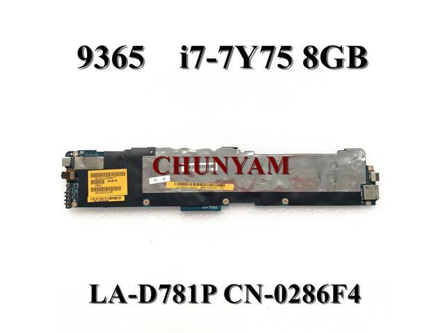 I7-7Y75 8G FOR XPS 9365 Laptop Motherboard BAZ80 LA-D781P CN-0386F4 ...