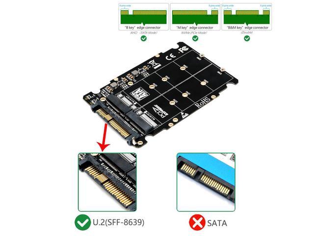 m.2 nvme ssd Key M Key B SSD to U.2 SFF-8639 Adapter,m2 m key adapter,m ...
