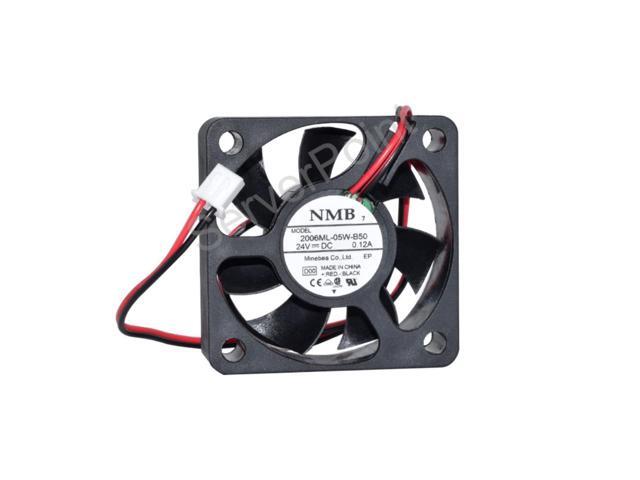 For NMB 2006ML-05W-B50 5CM 50*50*15 24V 0.12A 2 wire cooling fan ...
