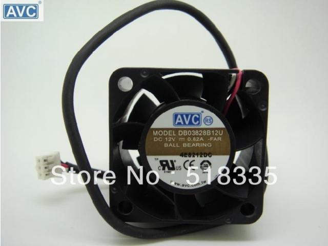 AVC DB03828B 12U 38mm 38*38*28MM 3828 12V dual ball fan mini micro ...
