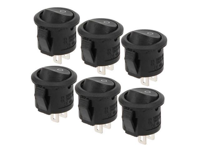 20Pcs Rocker Switch Power Switch Small Round 2 Pin 2 Position KCD11 ...