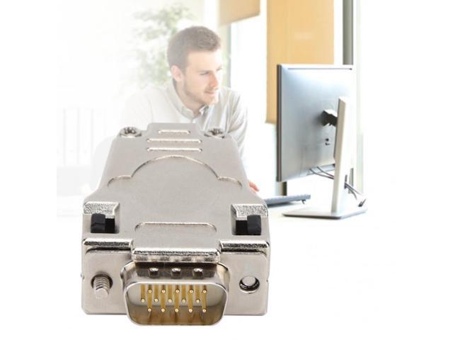 D-SUB Serial Connector Flame-Retardant 15-Pin Male with Metal Shell ...