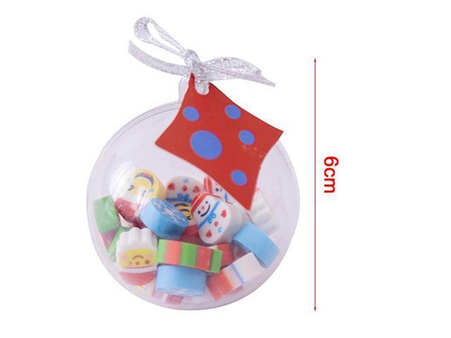 Cute Christmas Erasers Snowman Santa Mini Rubber Eraser Kawaii ...