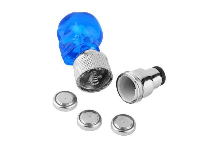 Skull Shape Valve Cap LED Light Wheel Tyre Lamp Colorful Bicycle ...