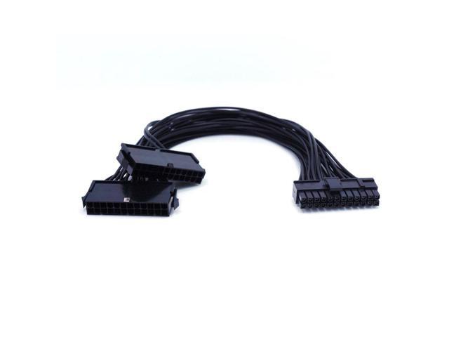 Pracrical Dual Start Power Cord Dual Power Start Cord 32cm Mother board ...