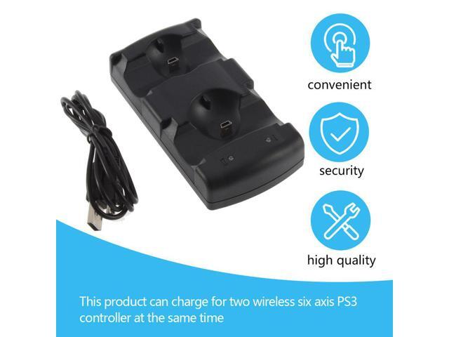 2 in 1 Dual Charging Dock Charger for Sony PlayStation3 Wireless ...