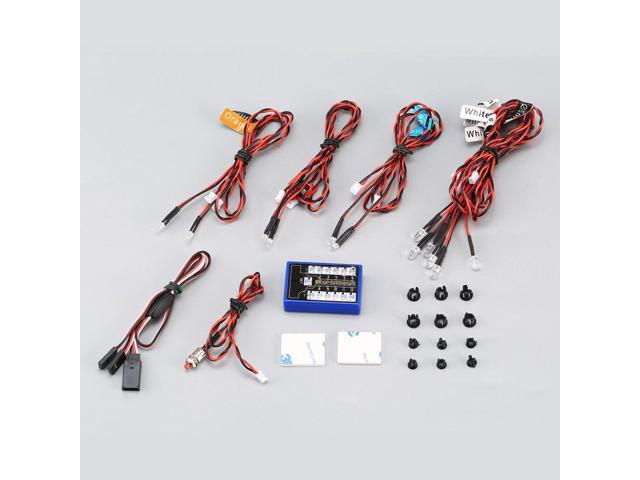 12 Ultra LED Flashing Bright Light Strobe Lamps Kit System for 1/10 1/8 ...