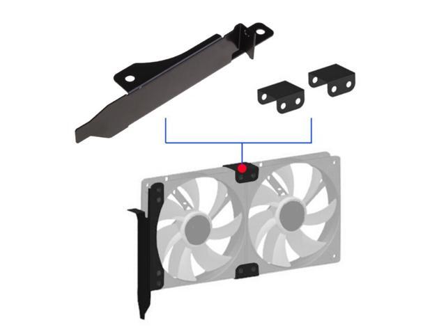 For Video Card DIY Support PCI Slot Bracket Easy Install Dual Fan Mount ...