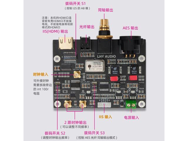 CDPRO2 CDM3/4/9 turntable digital output board IIS to coaxial I2S to ...