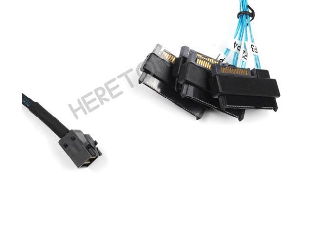 SAS SATA Cables SFF-8643 To 4 SFF-8482 Internal Mini SAS HD to 4 29pin ...