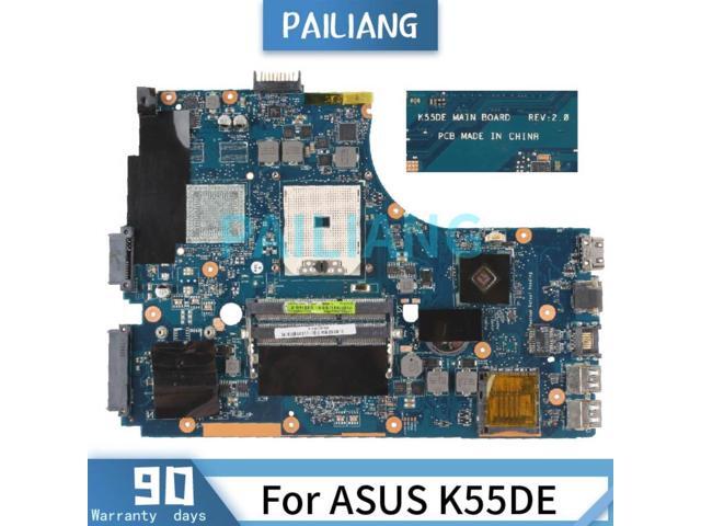 Laptop motherboard For ASUS K55D K55DE K55DR Mainboard REV:2.0 DDR3 ...