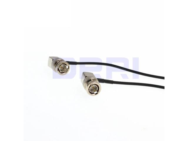 BNC male RA to BNC Plug Right Angle 75ohm Pigtail Coaxial Cable RG179 ...