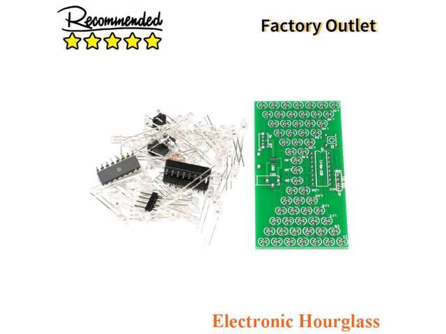 DC 5V LED Electronic Hourglass DIY Kit Adjustable Funny Electronic DIY ...