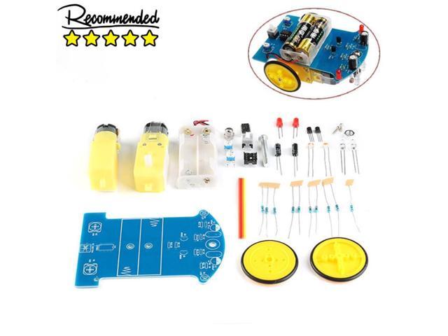 D2-1 DIY Kit Intelligent Tracking Line Smart Car Kit Suite TT Motor ...