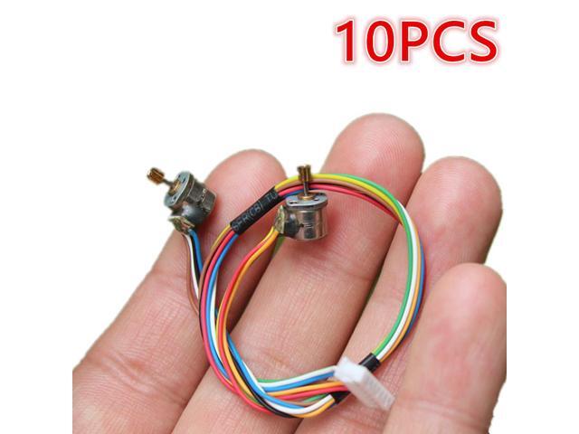 10PCS/LOT 6mm micro stepper motor With gear Two-phase four-wire stepper ...