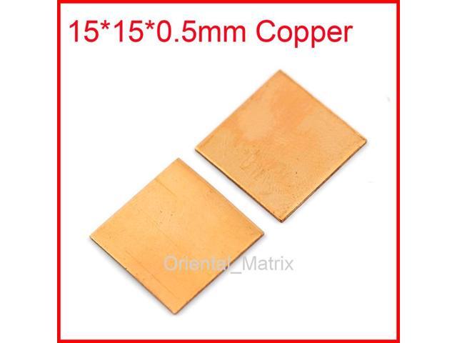 20pcs 15*15*0.5mm Copper Heat Sink ,Thermal Cooling Shim ,Copper Shim ...