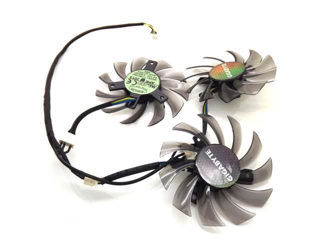 3pcs/lot T128010SU 75mm 4Pin For Gigabyte GV-N960 N970 N980 G1 GAMING ...