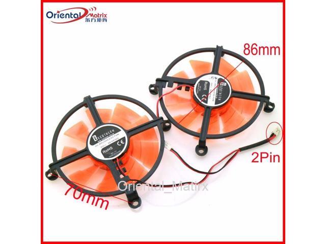 2pcs/lot Cooler Fan 12V 86mm 2Pin VGA Fan For ZOTAC GTX750TI Plus TSI ...