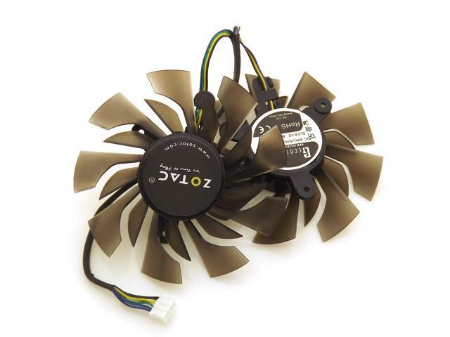 2pcs/lot Cooler Fan 12V 83mm 42*42*42mm 4Pin For ZOTAC GTX 960-2GD5 HA ...