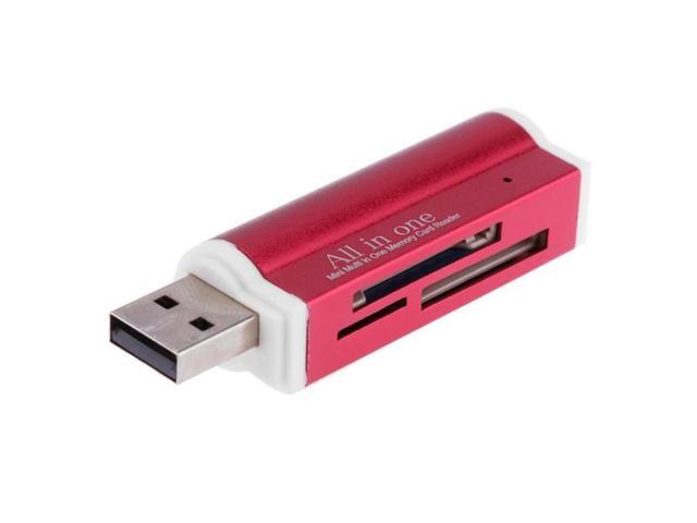 USB2.0 4 in 1 Aluminium Alloy Multi Card Slots Flash Memory Card Reader ...