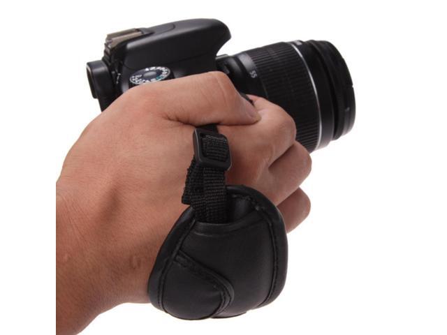 Hot Black Hand Grip Camera Strap PU Leather Hand Strap For Dslr Camera ...