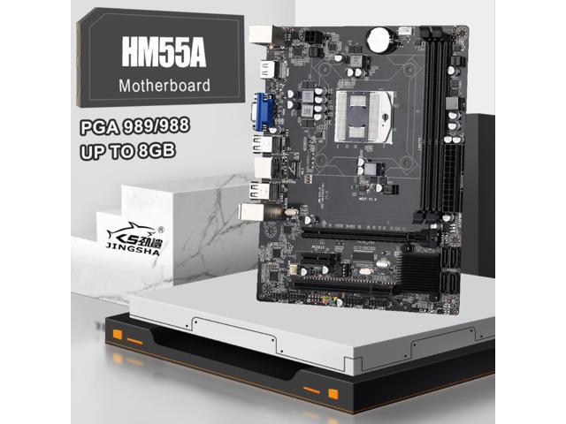 HM55A PGA989 PGA988 Desktop Motherboard Notebook CPU i3/i5/i7 Dual ...
