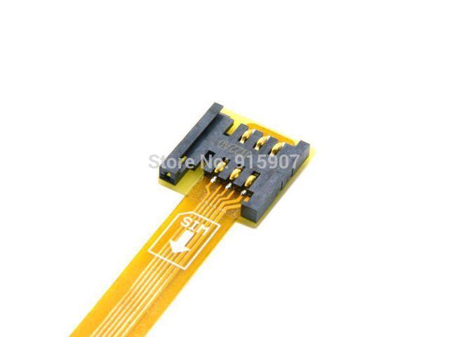 10cm GSM CDMA Standard UIM SIM Card Kit Male to Female Extension Soft ...