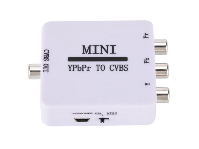 Mini YPBPR TO CVBS Video Converter Component To AV Adapter for TV ...