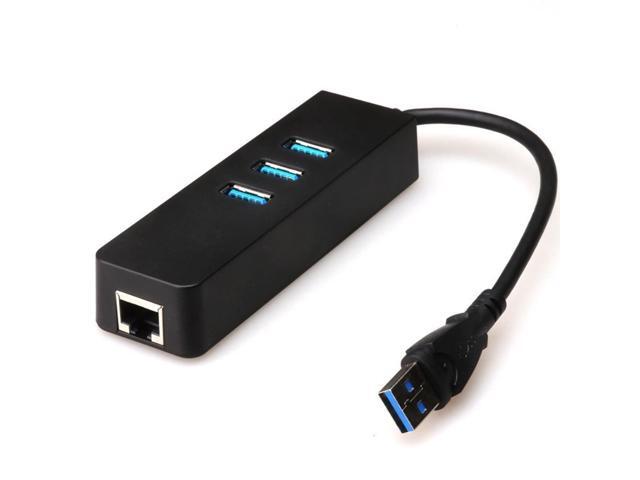 USB 3.0 Ethernet Adapter with 3 Ports USB 3.0 HUB USB Rj45 Gigabit ...