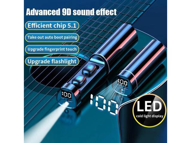 Wireless Bluetooth Headset, Pull-Out Wireless Headset, Stereo Press ...