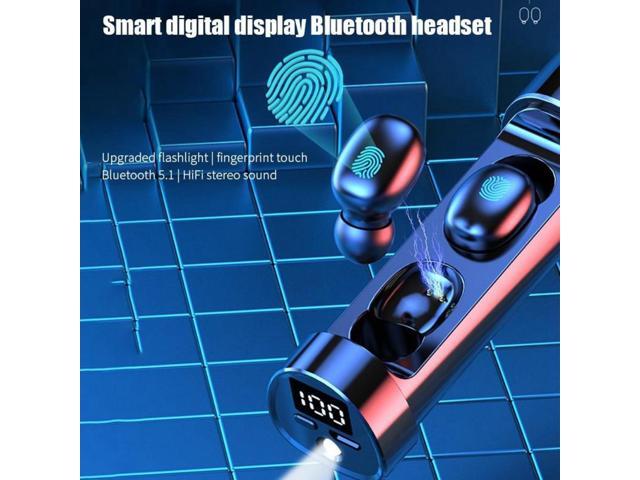 Wireless Bluetooth Headset, Pull-Out Wireless Headset, Stereo Press ...