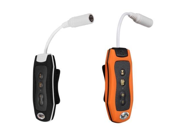 2X 8GB MP3 Player Swimming Underwater Diving Spa + FM Radio Waterproof ...