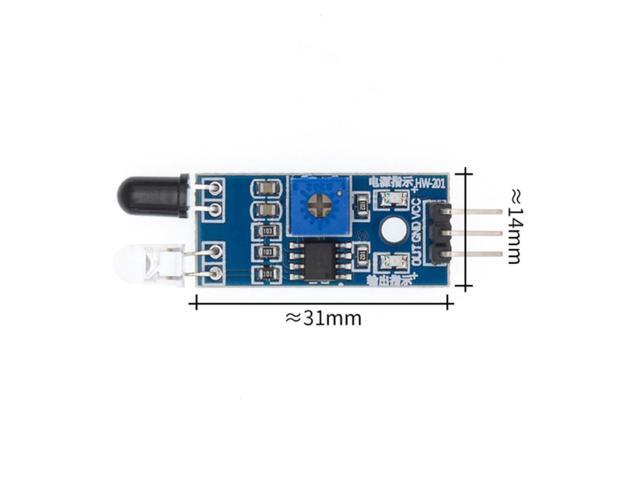 100pcs/lot IR Infrared Obstacle Avoidance Sensor Module Smart Car Robot ...