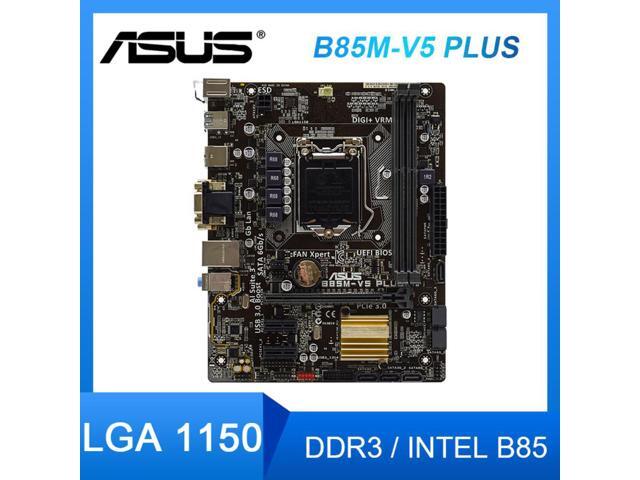 ASUS B85M-V5 PLUS LGA 1150 Motherboard DDR3 16GB PCI-E 3.0 SATA III USB3.0 Micro ATX Intel B85 ...