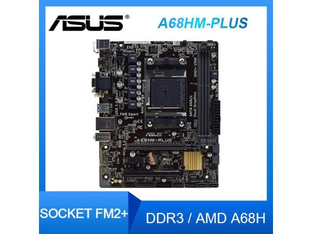 ASUS A68HM-PLUS AMD A68H Motherborad DDR3 32GB Socket FM2+ PCI-E 3.0 USB3.0 Micro ATX Placa-mãe ...