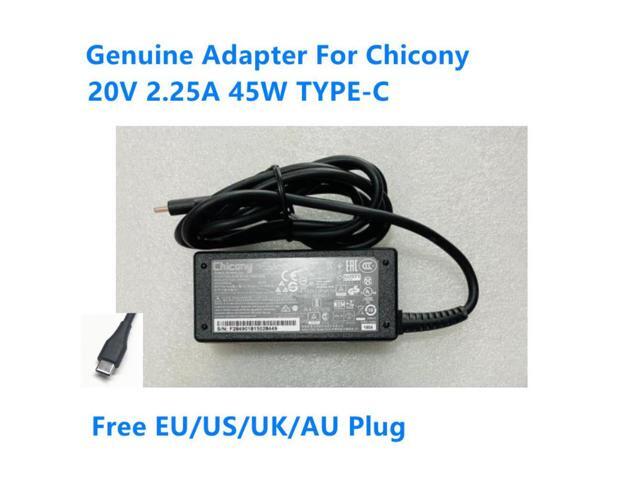 20V 2.25A 45W TYPE-C Chicony A16-045N1A A18-045N1A A045RP04L AC Adapter ...