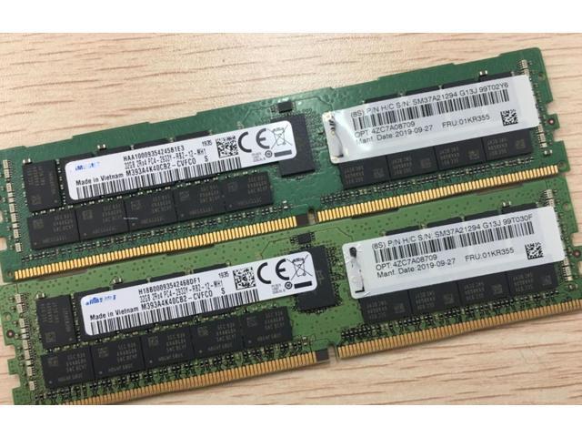 RAM 01KR355 4ZC7A08709 32G DDR4 2933 ECC REG SR Server Memory 1PCS ...