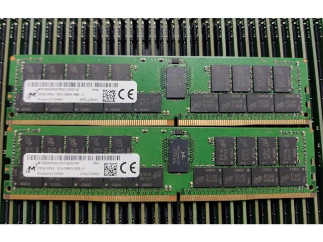 RAM Micron MT 32GB 2RX4 PC4-2666V Server Memory 32G DDR4 REG ECC RDIMM ...