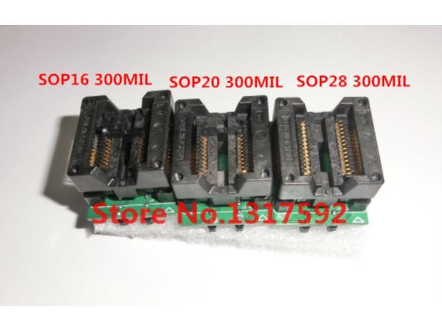 3PCS/LOT SOP28 to DIP28 SOP20 TO DIP20 SOP16 TO DIP16 300MIL WIDE IC socket Programmer adapter ...